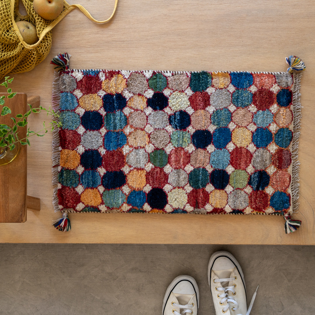 M2544 ペルシャ手織りギャッベ ミニギャッベ（玄関マット等） – Persiadirect